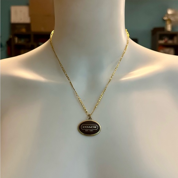 Coach | Jewelry | Coach Deep Purple Enameled Oval Pendant 8k925 ...